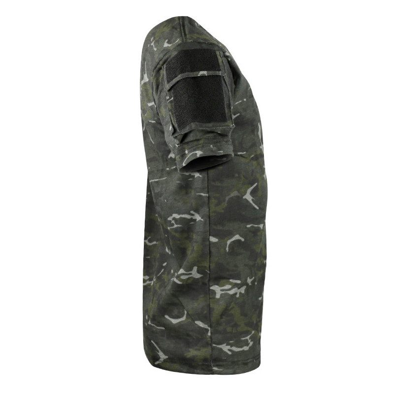 Tactical T-Shirt with Velcro for patches - Camo Black